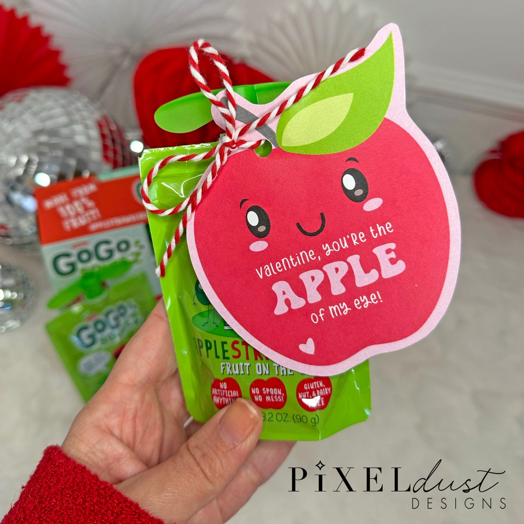Apple Valentines Printable Valentine Cards, Toddler Pre-k Classroom ...