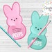 Easter Bunny Card, Easter Rabbit Printable Treat Holder Card, Candy ...