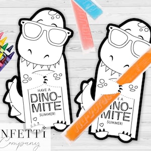 End of the Year Student Treats, Popsicle Treat Cards, Elementary Class ...