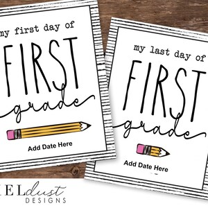 Printable Firstday of School, FIRST GRADE Sign, Back to School Sign ...