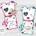 Dalmatian Puppy Dog Valentine Treat Holder Printable Cards, Candy ...