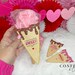 Ice Cream Cone Printable Classroom Valentine Cards, Kids Valentine's ...