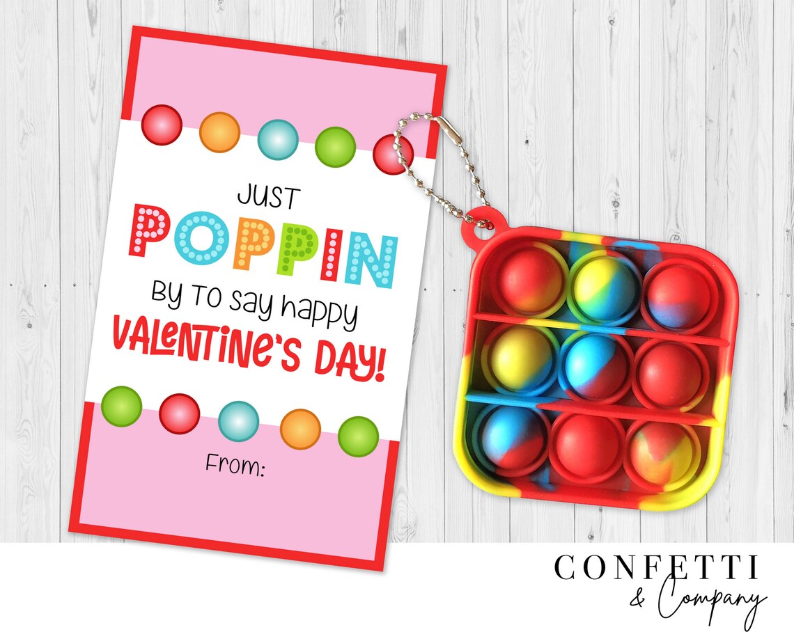 Pop-it Printable Valentine Cards Poppit Valentines Boys - Etsy