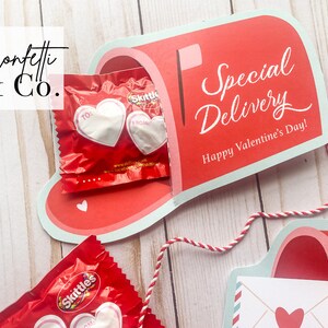 Mailbox Valentine Gift Card Holder Printable Cards, Candy Holder, Girls ...