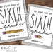 Printable First Day of School SIXTH GRADE Sign, Back to School Editable ...