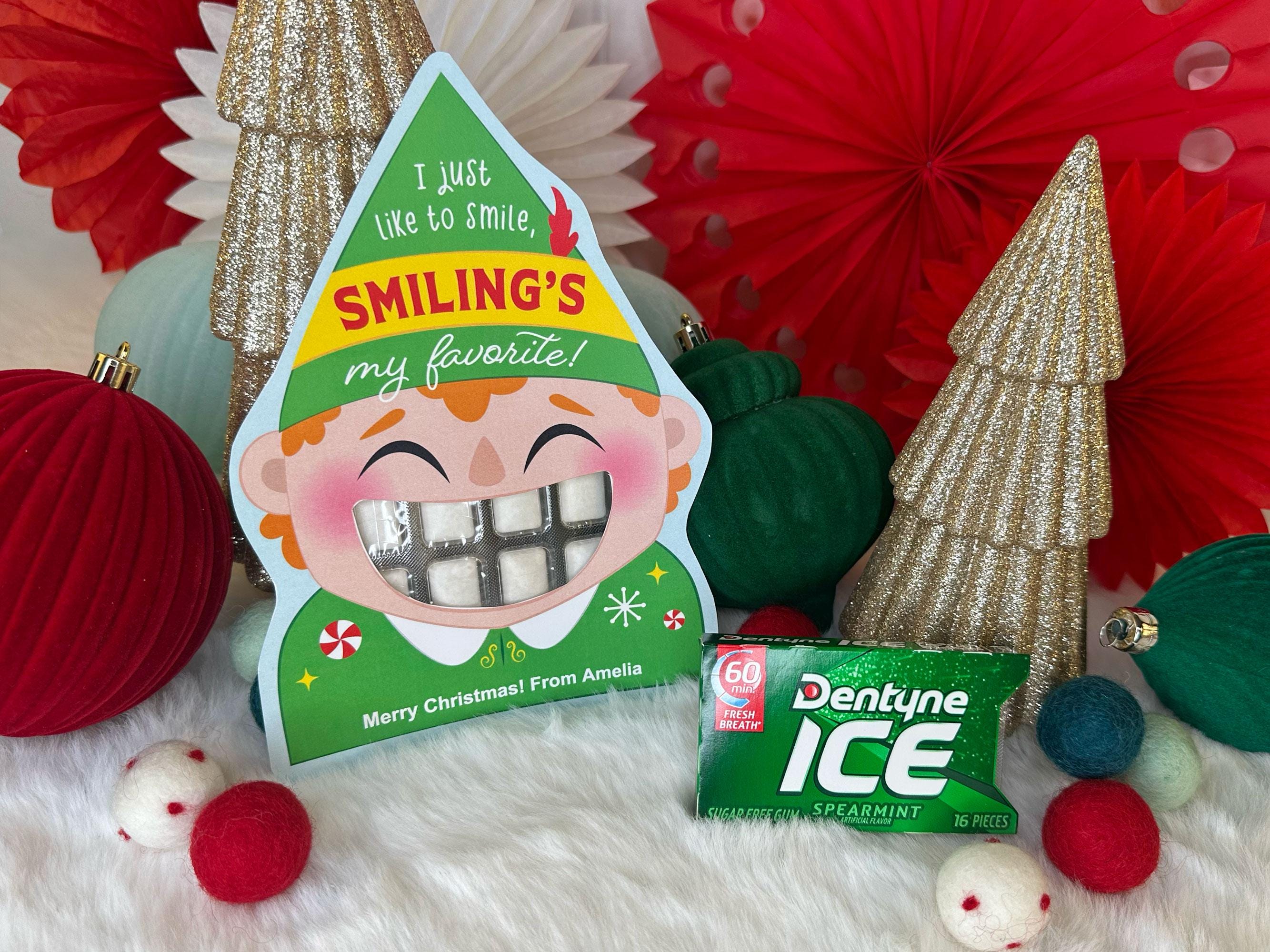 Christmas Chewing Gum Printable Treat Card, Classroom Christmas Gift ...