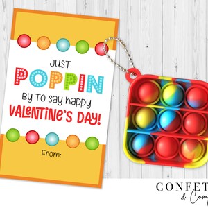 Pop-it Printable Valentine Cards, Poppit Valentines, Boys Valentine's ...