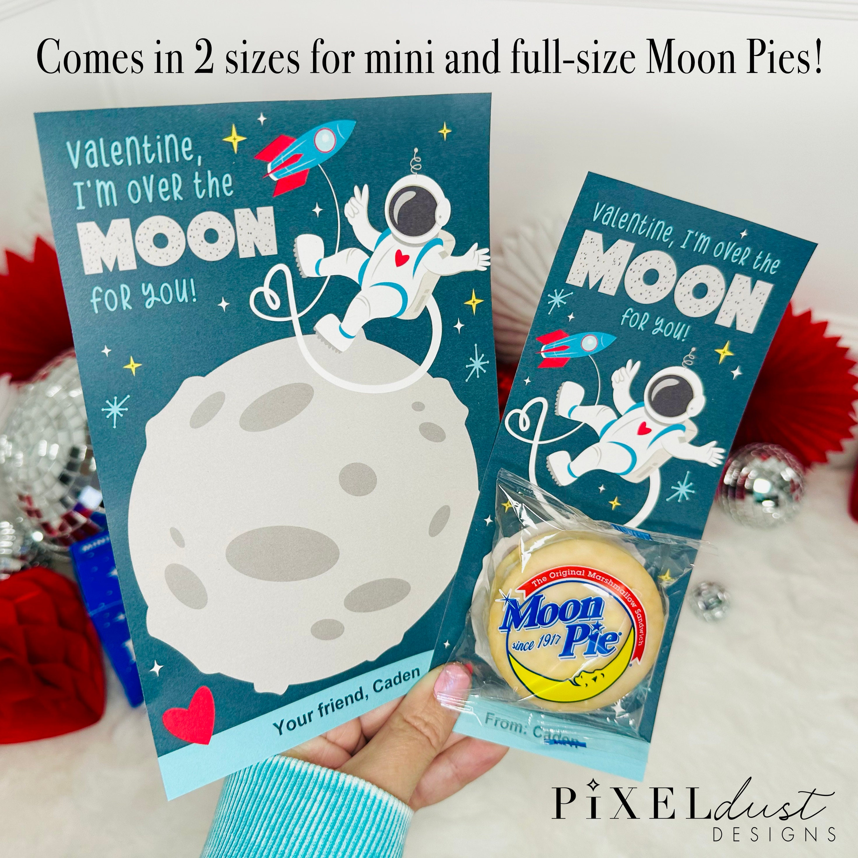 Astronaut Valentine Printable Cards, Classroom Valentines for Kids ...