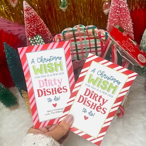 Paper Plate Gift Basket A Christmas Wish for You is Less Dirty Dishes ...