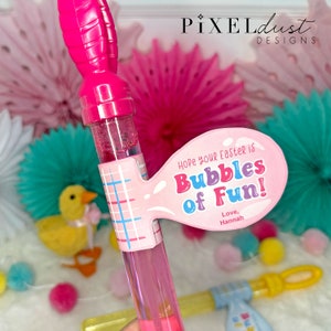 Printable Easter Bubble Wand Tags, Hope Your Easter is Bubbles of Fun ...
