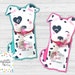 Dalmatian Puppy Dog Valentine Treat Holder Printable Cards, Candy ...