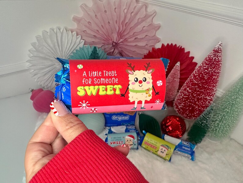 Christmas Rice Krispy Treat Wrappers, Treats Tags, A Treat for Someone ...