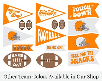 Printable Football Pennant Flags - Etsy