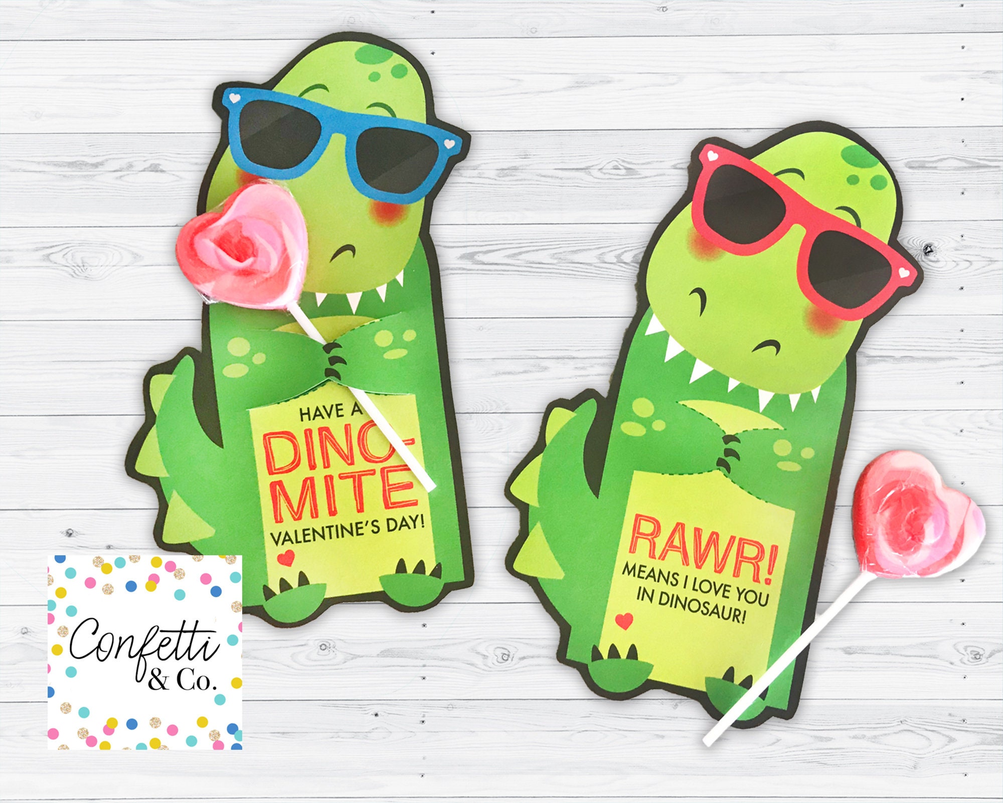 Dinosaur Valentine Treat Holder Printable Cards, Printable Candy Hugger ...