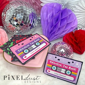 Retro Cassette Tape Valentines, Classroom Valentines, Boy Valentines ...