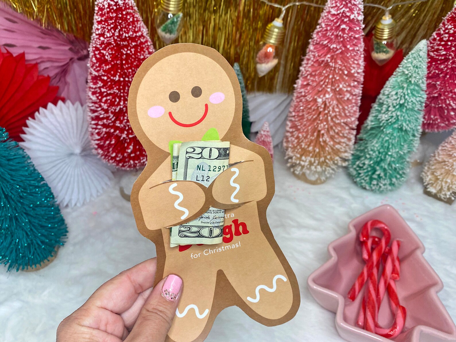 A Little Extra DOUGH for Christmas Gingerbread Cookie Money Holder ...