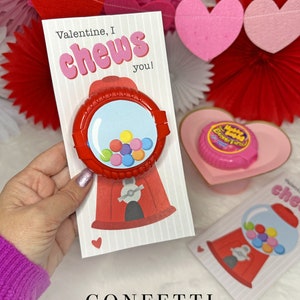Gumball Machine Valentines, Printable Bubble Tape Valentine Cards ...