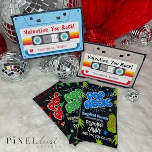Retro Cassette Tape Valentines, Classroom Valentines, Boy Valentines ...
