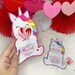 Unicorn Valentine Treat Holder Printable Cards, Girl Classroom ...