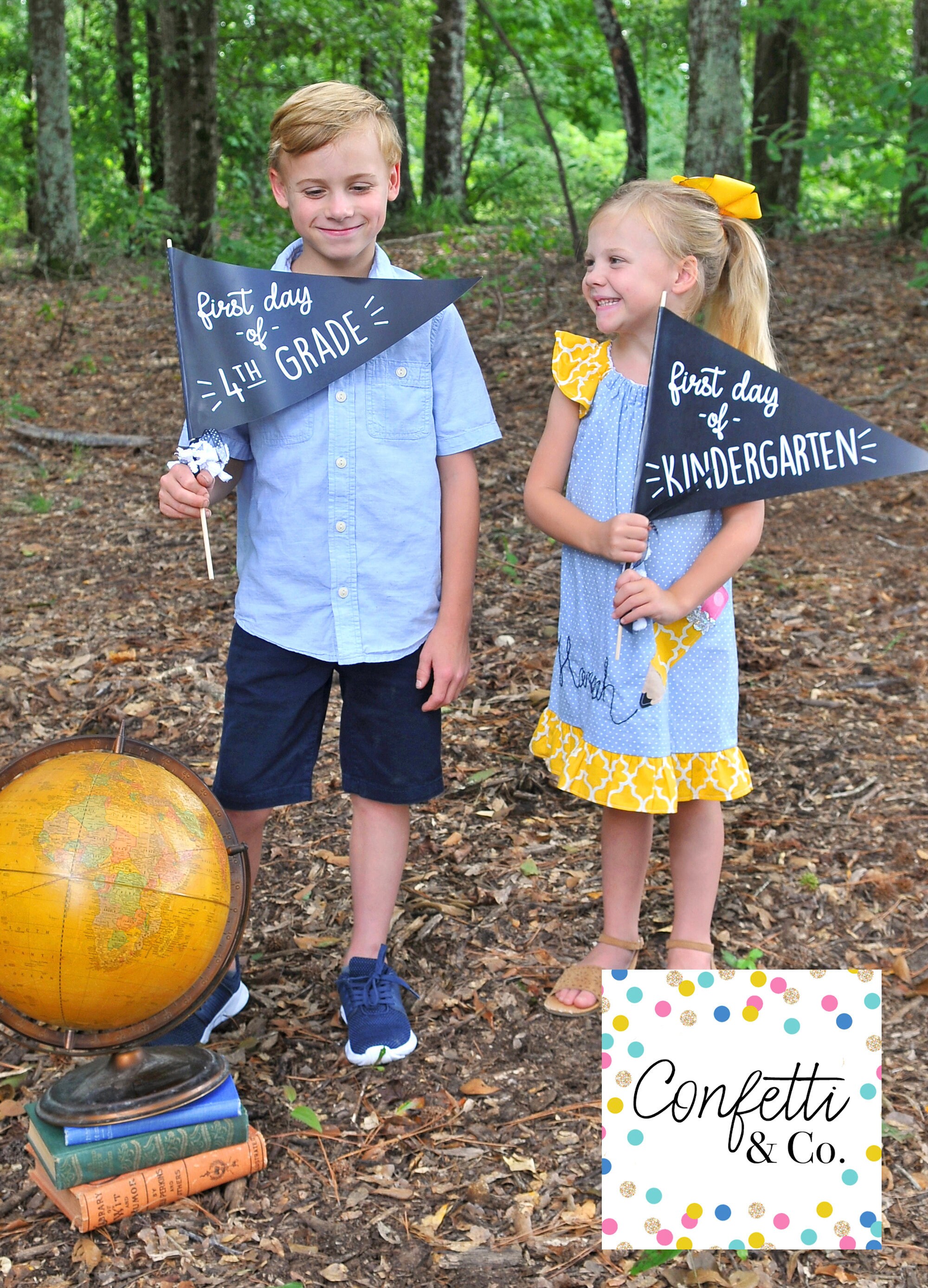 PRE-K Printable First Day and Last Day of Prek Grade Pennant - Etsy