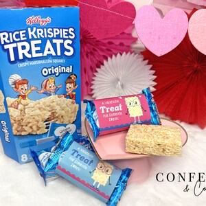 Printable Rice Krispy Treat Valentine Cards, Rice Cereal Treats ...