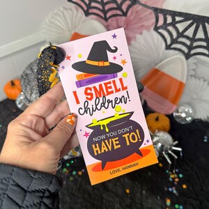 Printable I Smell Children Funny Halloween Teacher Gift Tags, INSTANT ...