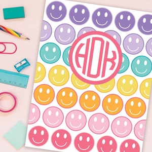 Personalized Monogram Retro Groovy Roller Skate Binder Covers ...