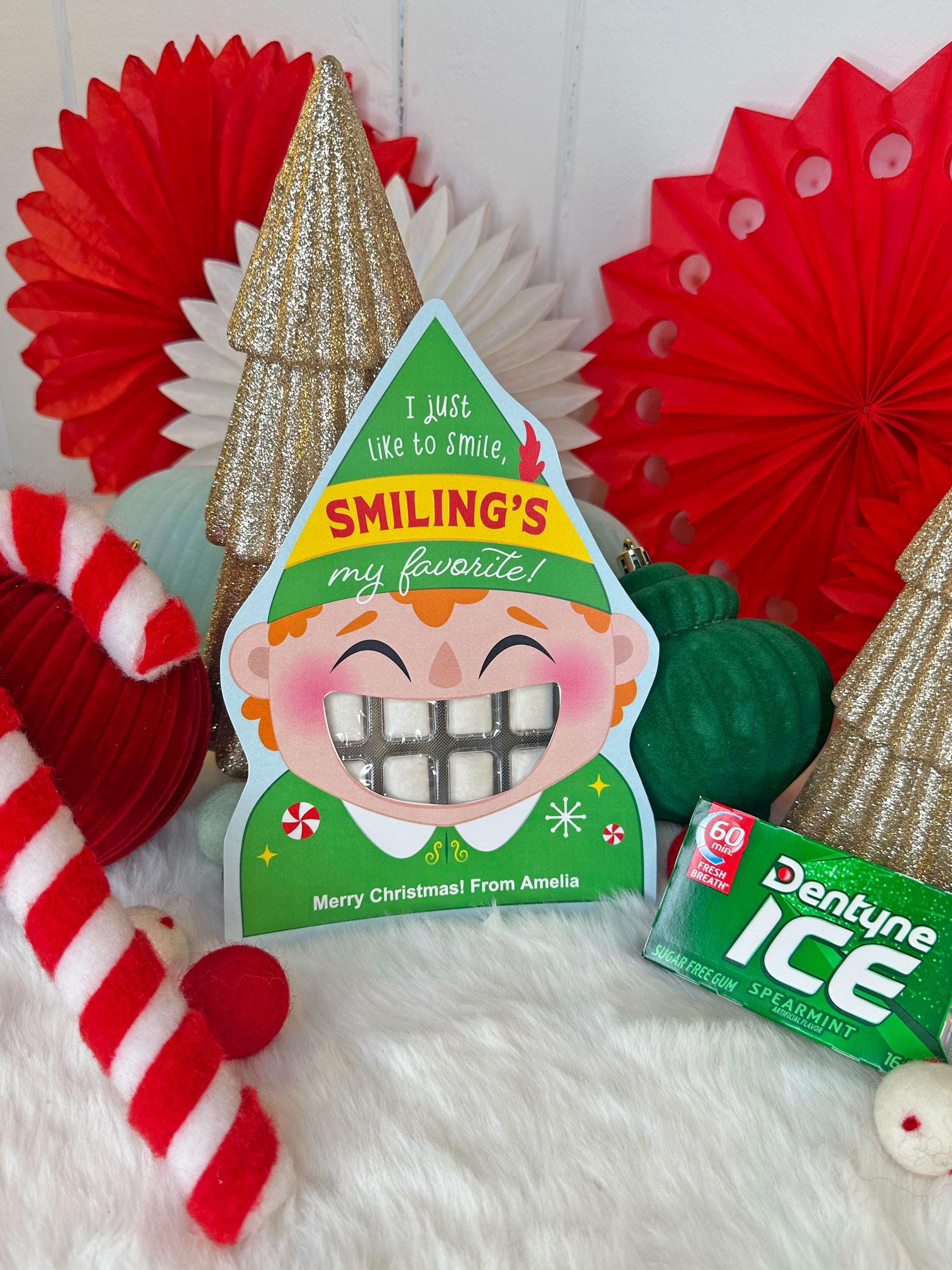 Christmas Chewing Gum Printable Treat Card, Classroom Christmas Gift ...