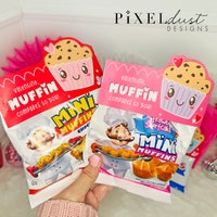 Muffin Compares to You Chocolate Chip Valentine's Day Muffin Shaped Tag ...