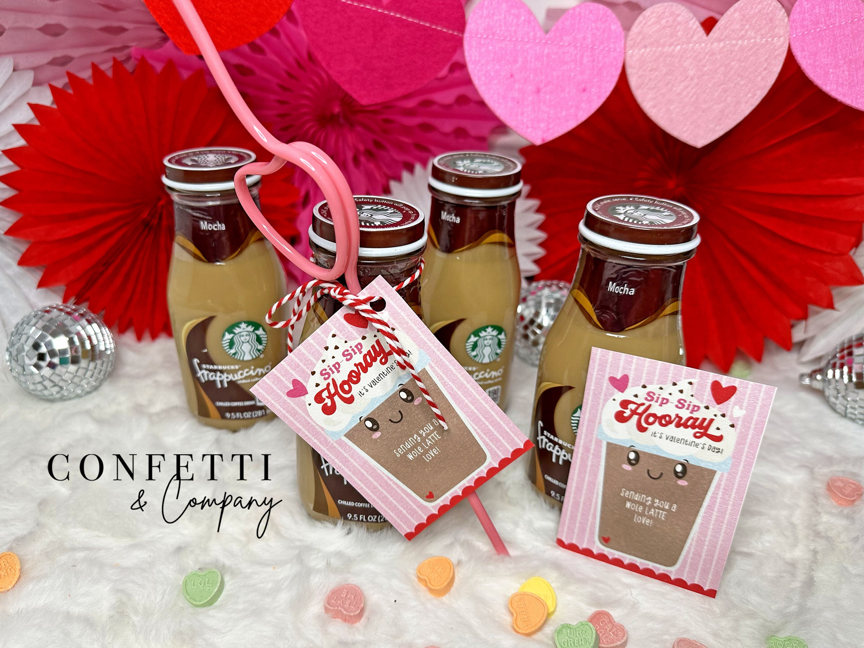 Cute Valentine Coffee Gift Card Holder, INSTANT DOWNLOAD Printable PDF ...