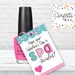 Printable Nail Polish Gift Tags, Valentine's Day Cards, Girl's ...