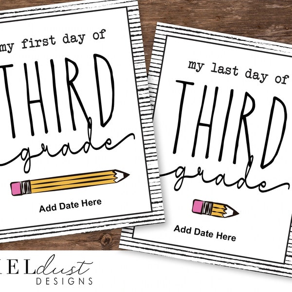 Third Grade Signs - Etsy