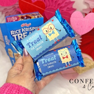 Printable Rice Krispy Treat Valentine Cards, Kid's Rice Cereal Treats ...