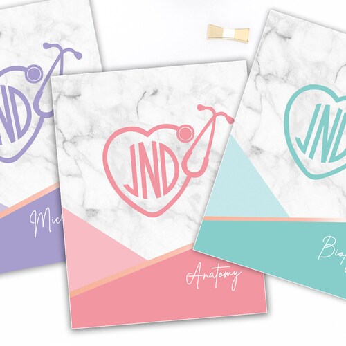 Medical School Editable Binder Cover-personalized Binder - Etsy