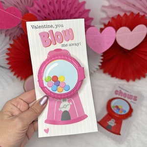 Gumball Machine Valentines, Printable Bubble Tape Valentine Cards ...