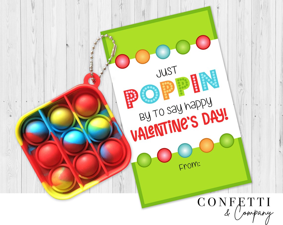 Pop-it Printable Valentine Cards Poppit Valentines Boys | Etsy
