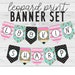Leopard Print Pencil Welcome Banner, Printable Classroom Decor, Blank ...