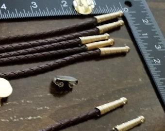 Vintage New Stock Braided Bolo Cords With Bolo Slides and Cord - Etsy