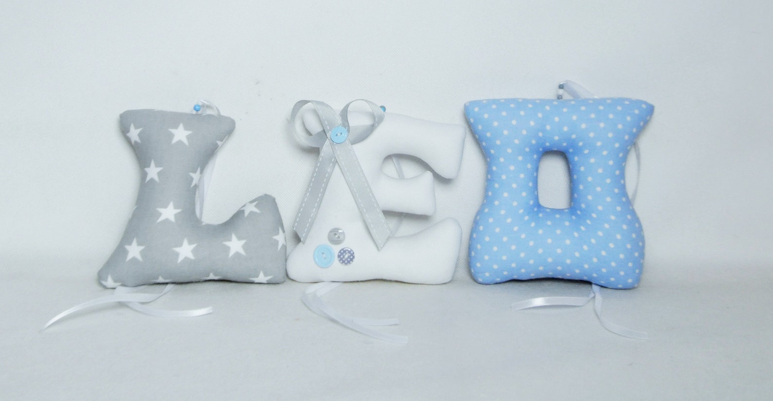 Fabric Letters Nursery Wall Letters Fabric Name Banner Baby | Etsy