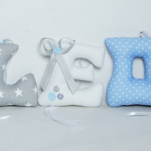 Fabric Letters, Nursery Wall Letters, Fabric Name Banner, Baby Room ...