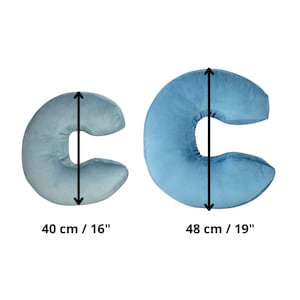 L-shaped Pillow, Huge Letter Cushion 19"/48 Cm or Big 16"/40cm, Letter ...