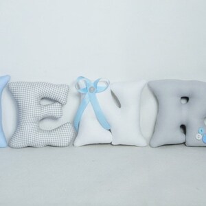 Fabric Letters, Nursery Wall Letters, Fabric Name Banner, Baby Room ...