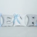 Fabric Letters Nursery Wall Letters Fabric Name Banner Baby - Etsy