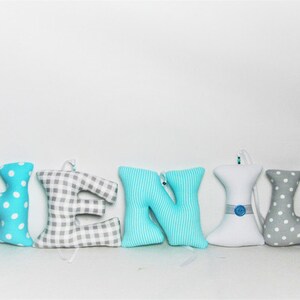 Fabric Letters, Nursery Wall Letters, Fabric Name Banner, Baby Room ...