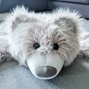 Nursery Bear Rug for Woodland Theme Room / Big Teddy Bear Mat for a ...