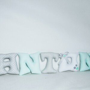 Fabric Letters, Nursery Wall Letters, Fabric Name Banner, Baby Room ...