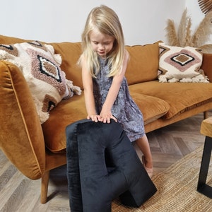 Letter H, Huge Letter Cushion 19" (48 Cm) or Big 16" (40cm), Letter H ...