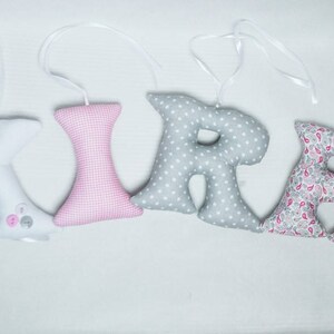 Fabric Letters, Nursery Wall Letters, Fabric Name Banner, Baby Room ...