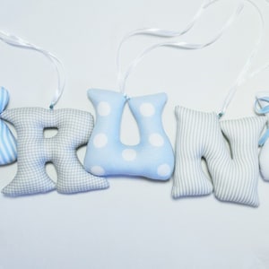 Fabric Letters, Nursery Wall Letters, Fabric Name Banner, Baby Room ...