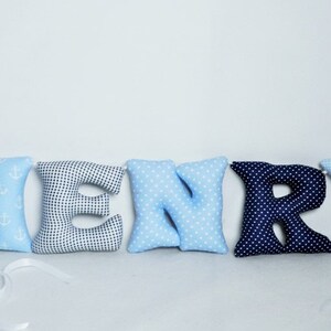 Fabric Letters, Nursery Wall Letters, Fabric Name Banner, Baby Room ...